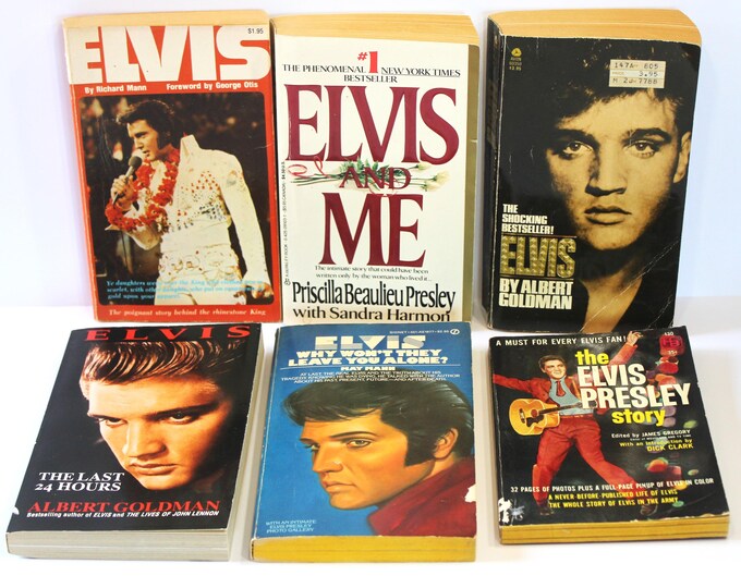 Vintage ELVIS PRESLEY Biography Paperback Books ~ Lot of Six - Etsy