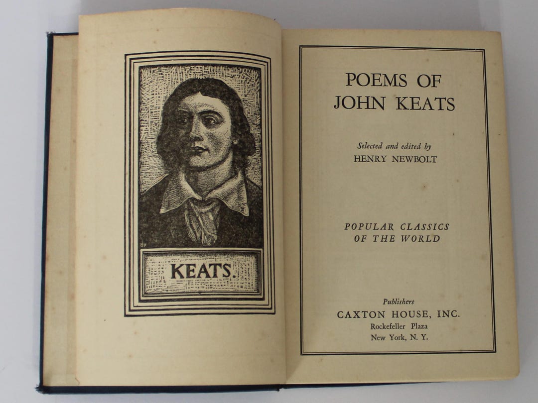 Vintage the POEMS of JOHN KEATS Popular Classics of the World - Etsy
