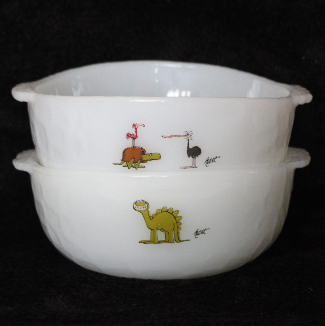2 Vintage B.C. Comics/ Johnny Heart Cereal Bowl Anchor Hocking Milk ...