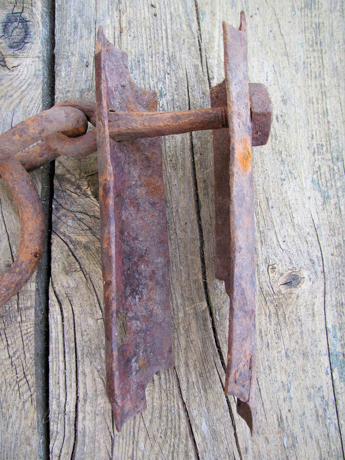 Antique 1800's Hitching Post Horse Tether Iron Tie Rings | Etsy