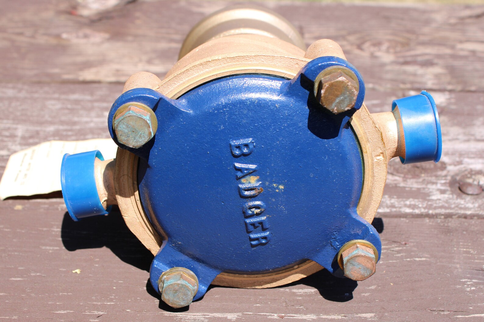 Vintage BADGER Brass Water Flow Meter 5/8 With EASY-READ Dial - New! - Etsy