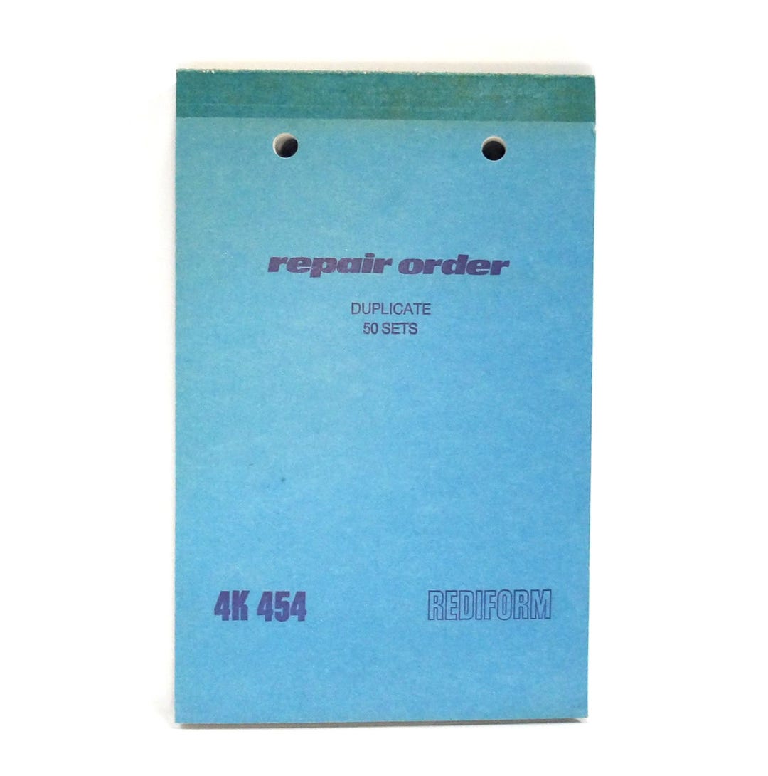 Vintage REDIFORM Repair Order Forms 50 Sets - Etsy