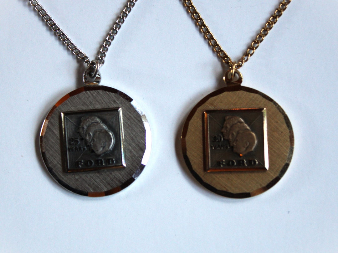 Vintage Silver and Gold Ford Motor Company 25 & 30 Years Service ...