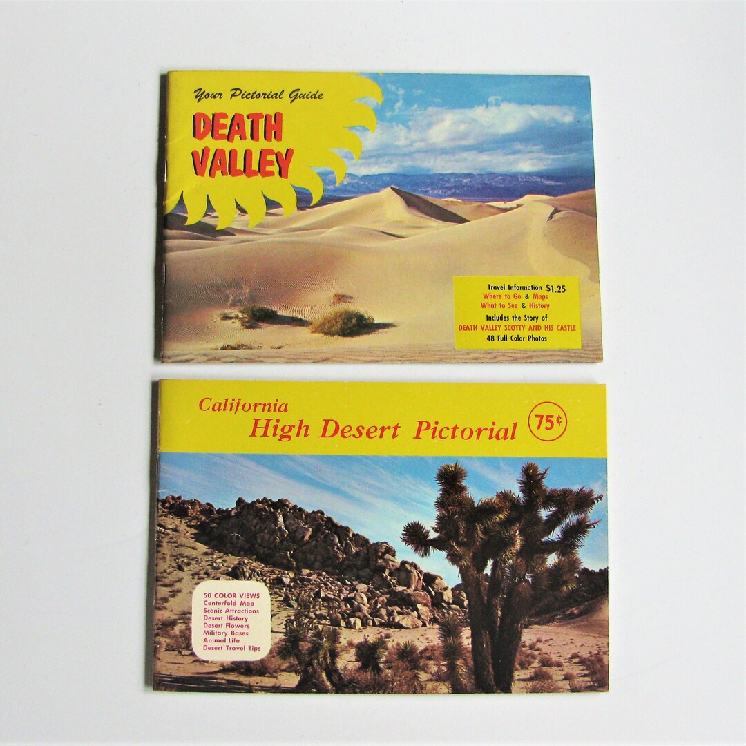 Lot of 2 Tourist Books Your Pictorial Guide Death Valley + California ...
