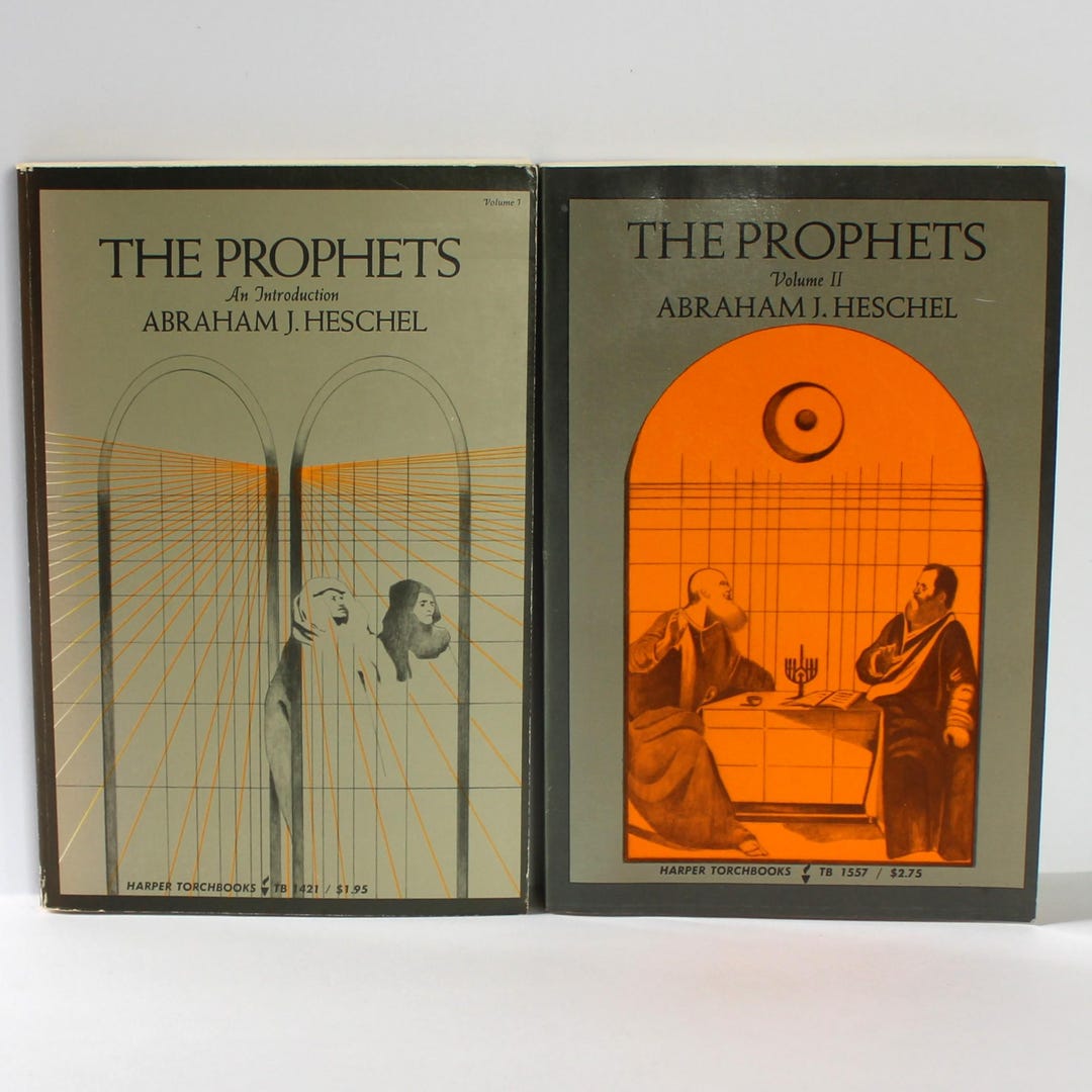 The Prophets Volume I & II by Abraham J. Heschel (softcover, 1971 ...