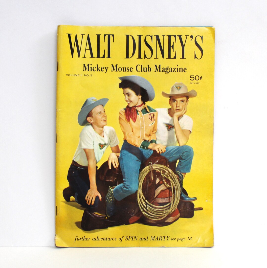WALT DISNEY S Mickey Mouse Club Magazine Vol II No 3 April 1957