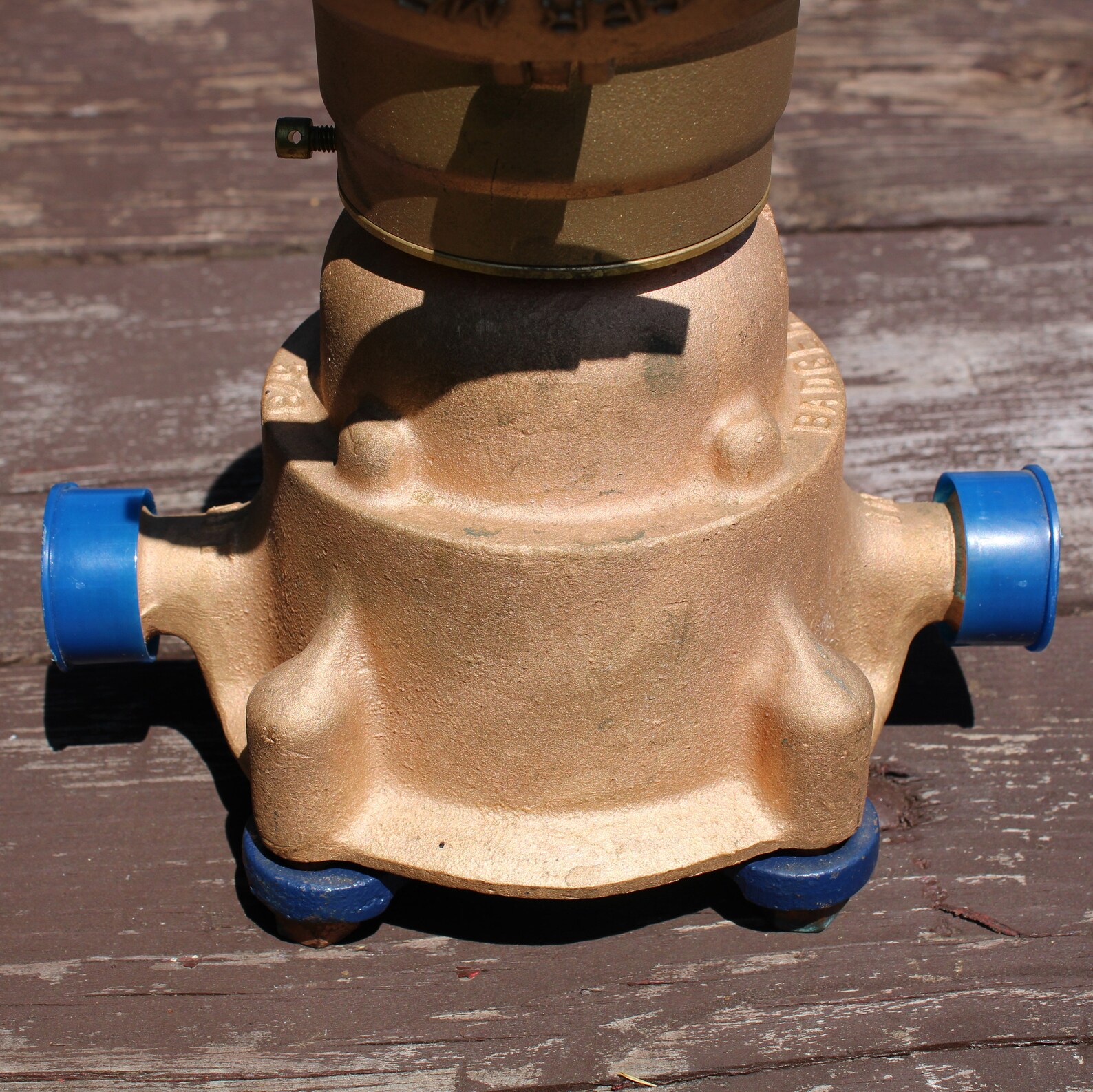 Vintage BADGER Brass Water Flow Meter 5/8 With EASY-READ Dial - New! - Etsy