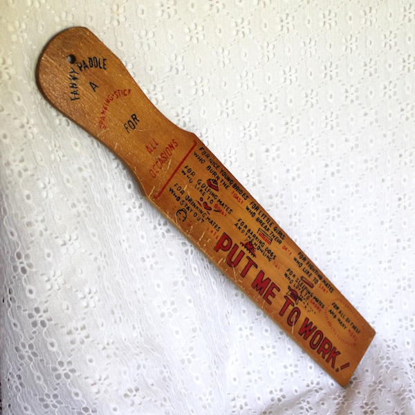 Wood Vintage Spanking Paddle - Etsy