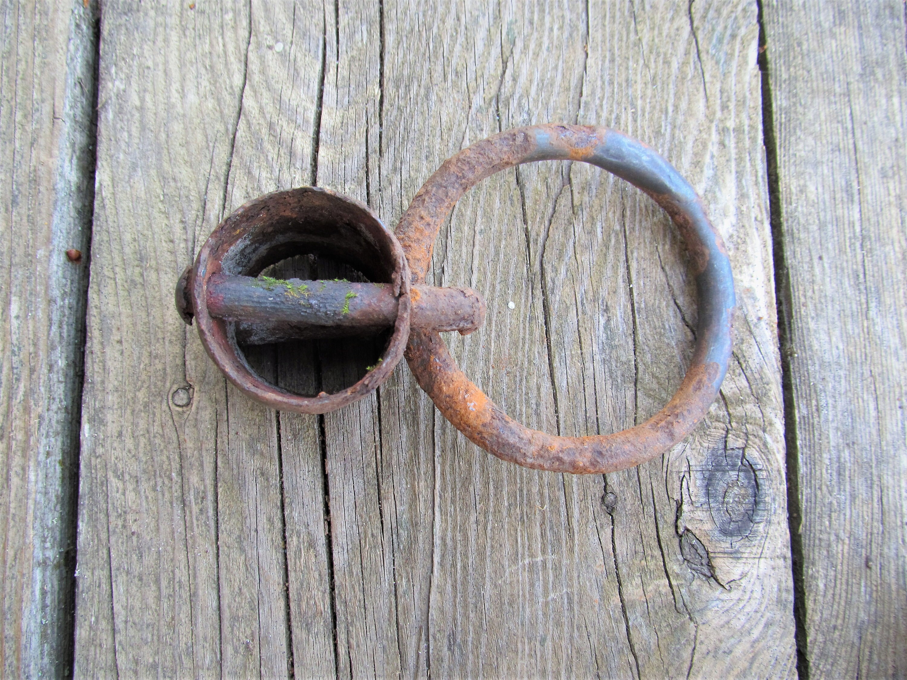 Antique 1800's Hitching Post Horse Tether Iron Tie Rings - Etsy