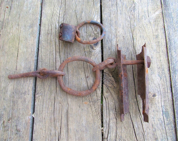 Antique 1800's Hitching Post Horse Tether Iron Tie Rings - Etsy