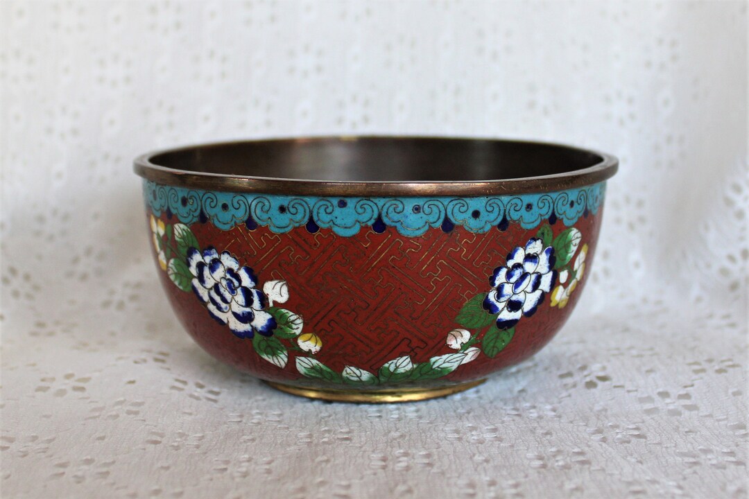 Late Qing Republic Lao Tian Li Zhi Cloisonné Bowl Dish - Etsy