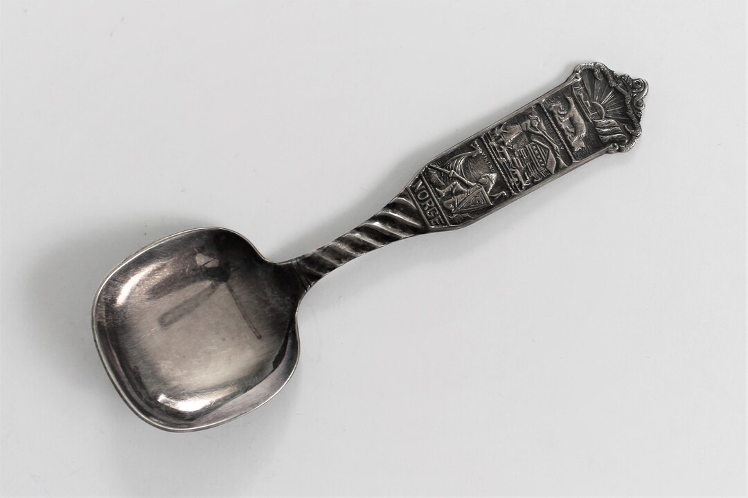 Vintage Norge Norway Silverplate Collector Spoon Vikings 60 GR HS - Etsy