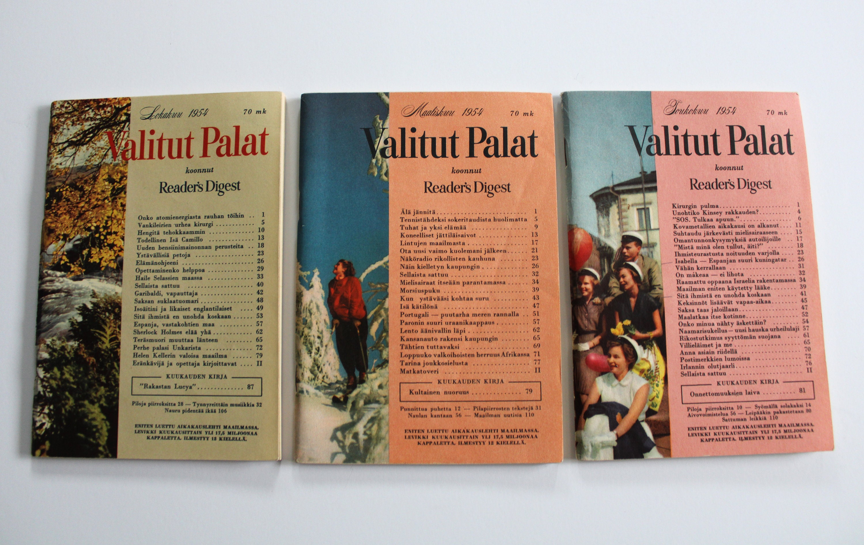 1954 Finnish Language READER'S DIGEST Valitut Palat - Etsy