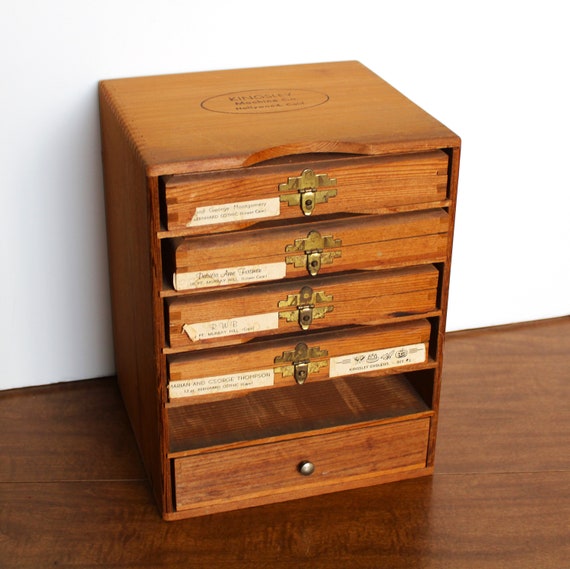 Kingsley Hot Foil Stamping 6 Drawer Wood Cabinet 4 Sets 18pt - Etsy