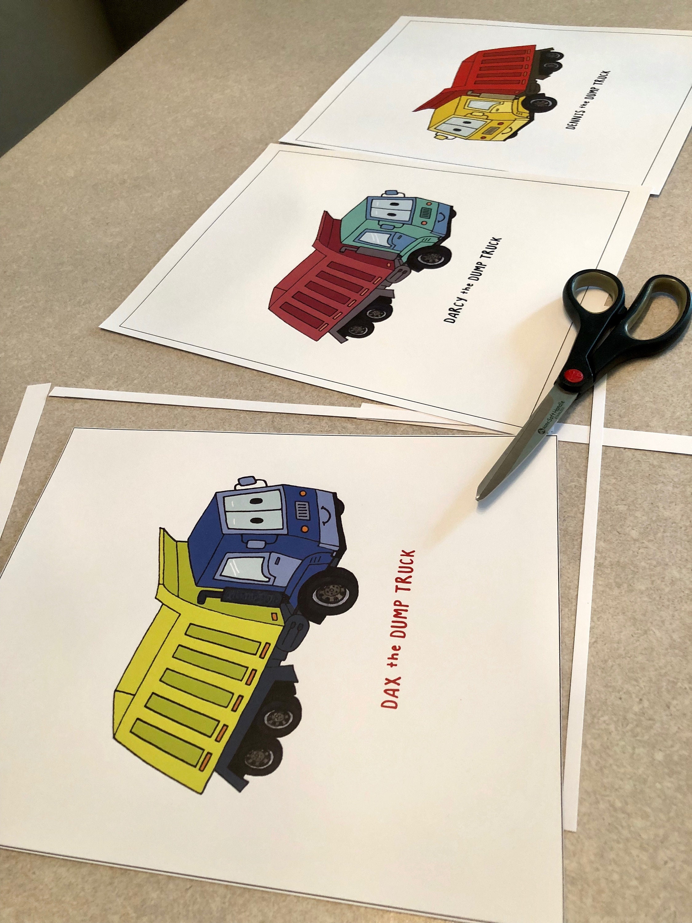 Set of 3 Dump Truck Instant Download Prints 8x10 Digital PDF - Etsy