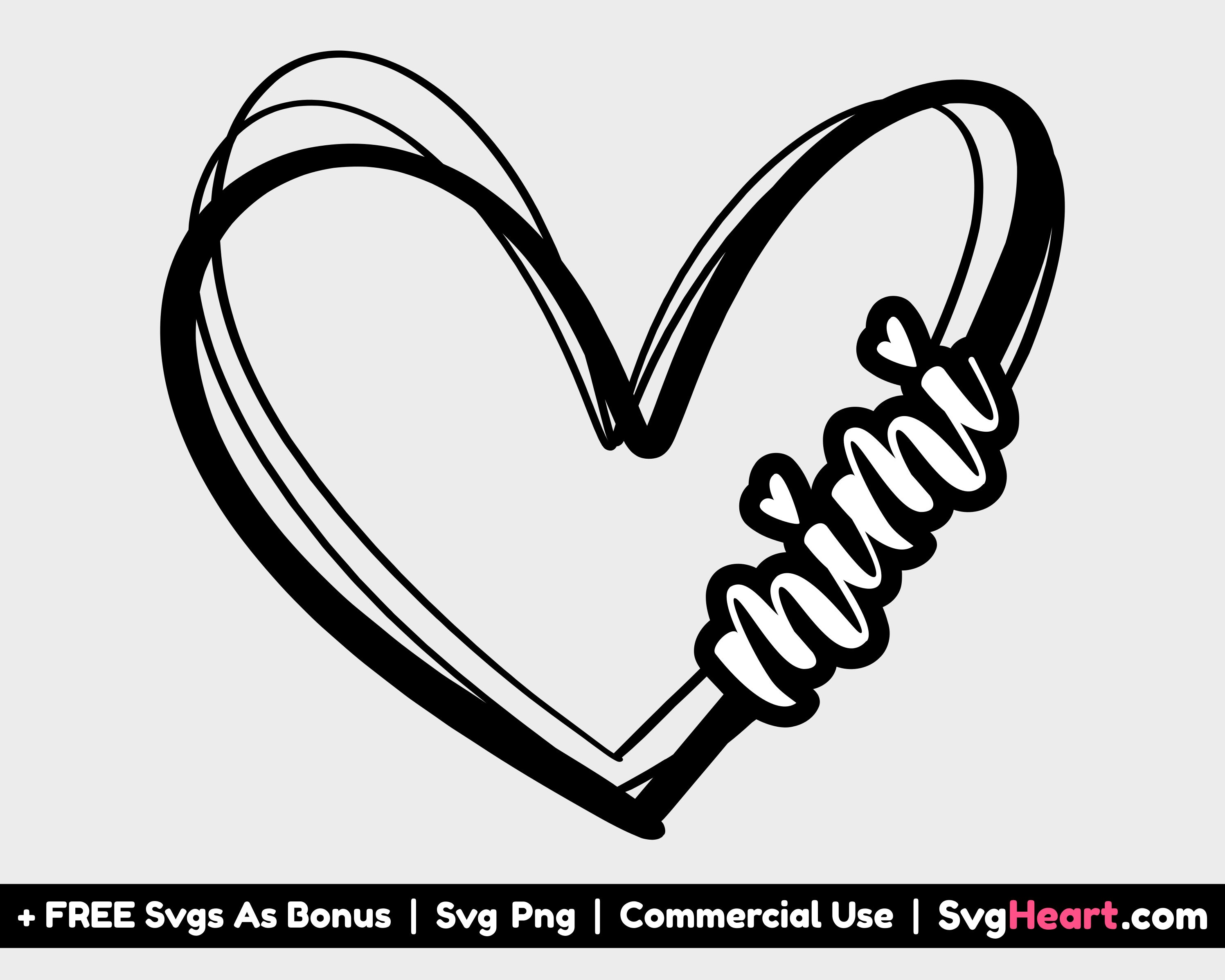 Mimi Heart Svg Files for Cricut Best Mimi Svg Mimi Love | Etsy