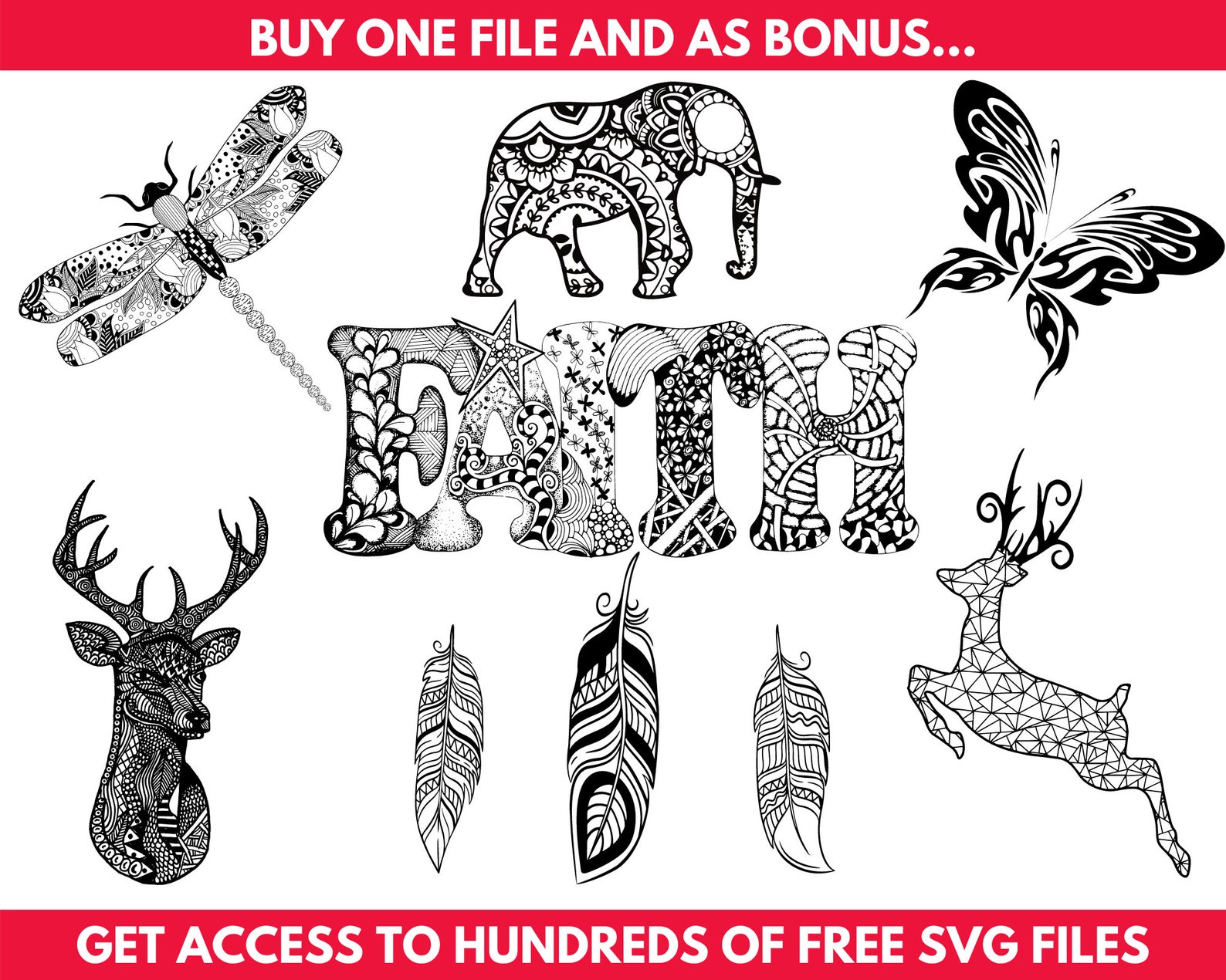 Zentangle Circle Mandala SVG Vinyl Decal Free Files for Cricut - Etsy