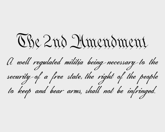 The 2nd Second Amendment Svg Files for Cricut United States - Etsy