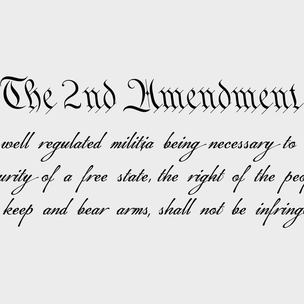 Second Amendment - Etsy