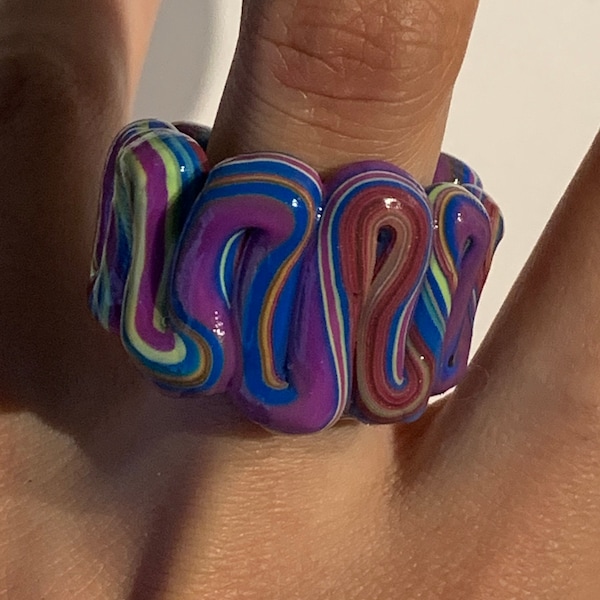 Polymer Clay Ring - Etsy