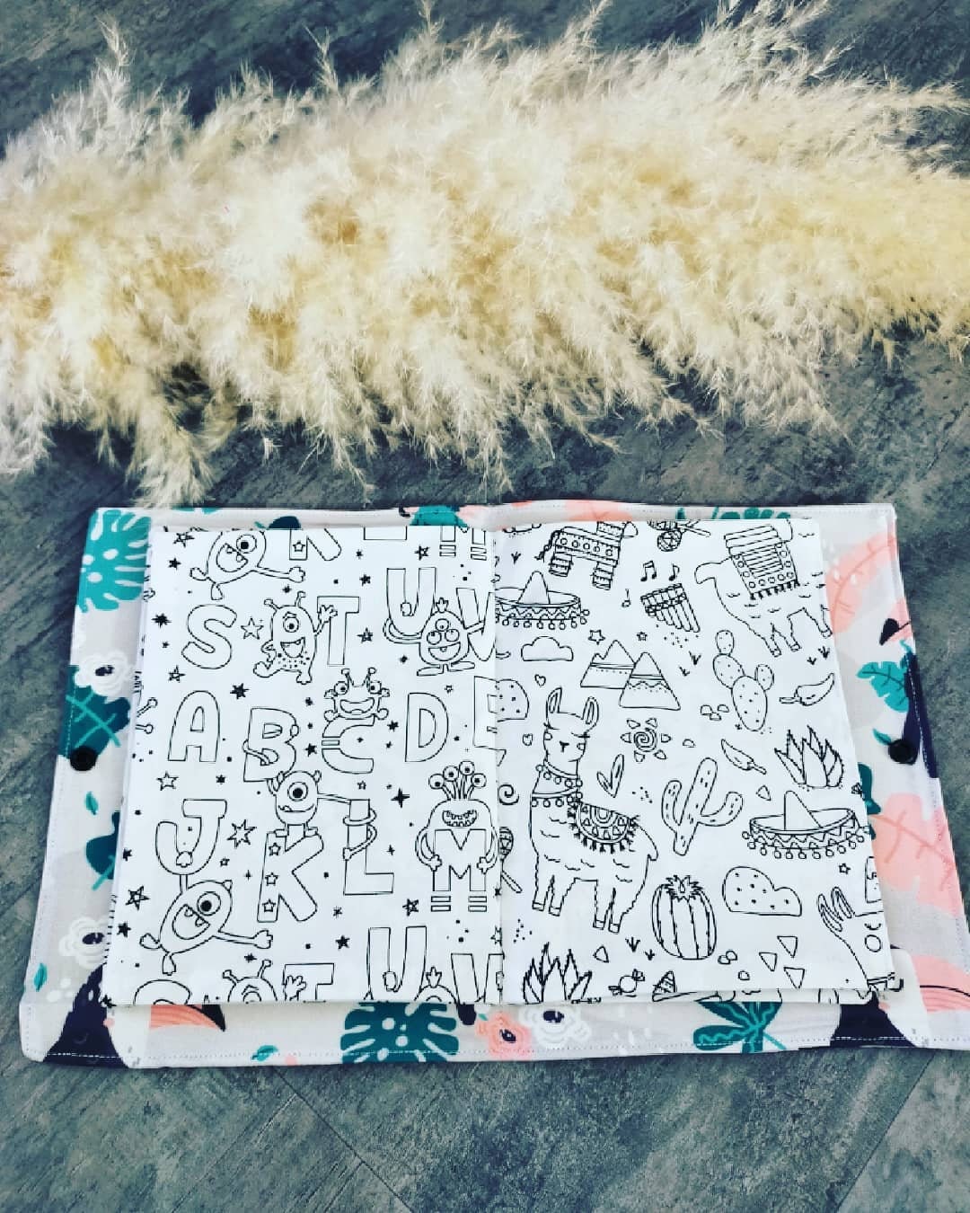 COLORING BOOK, Fabric, Washable and Reusable to Infinity, Washable ...