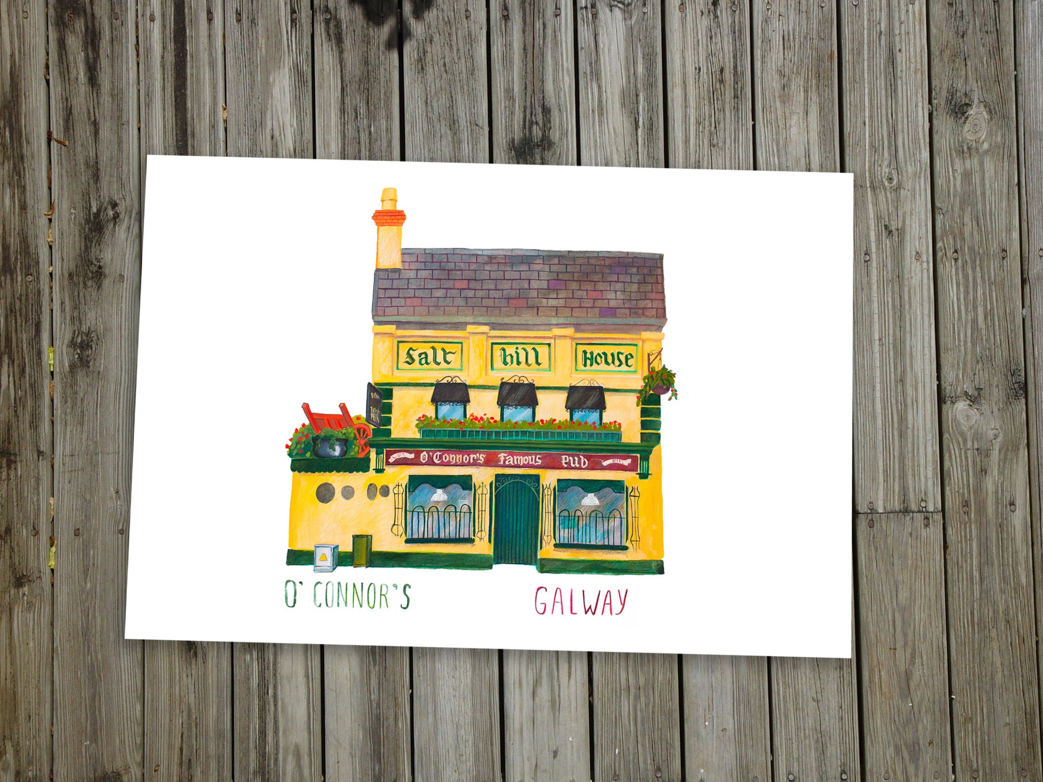0'connors Famous Pub, Galway Art, Print of Painting - Etsy