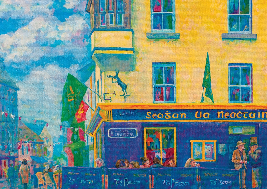 Neachtains, Galway Painting, Galway Pub, Irish Pub, Print - Etsy UK