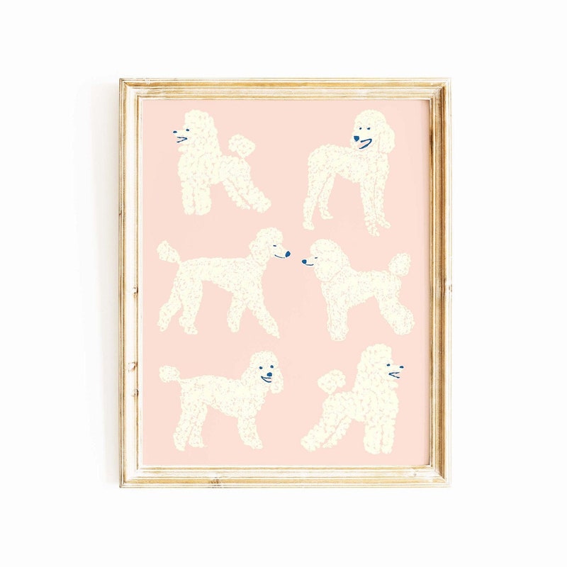 Poodle Art Print - Etsy