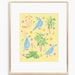 Yucca Valley Joshua Tree Quail and Yucca, Ocotillo Art Print, Gouache ...