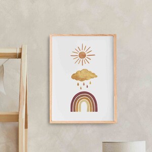 The Weather Poster: Weather Print, Classroom Decor, Minimalist Decor ...