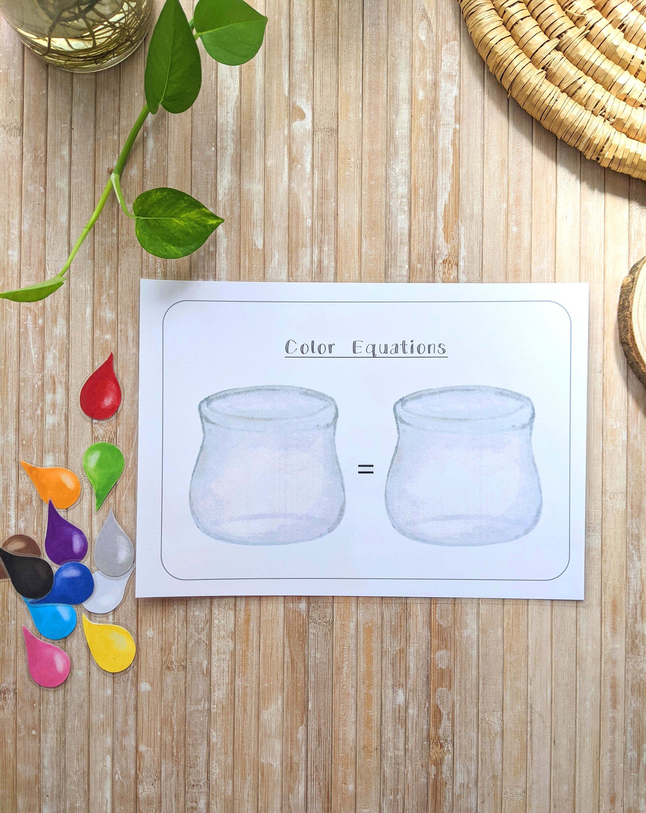 Color Mixing Game, Printable Color Activities, Color Equations ...