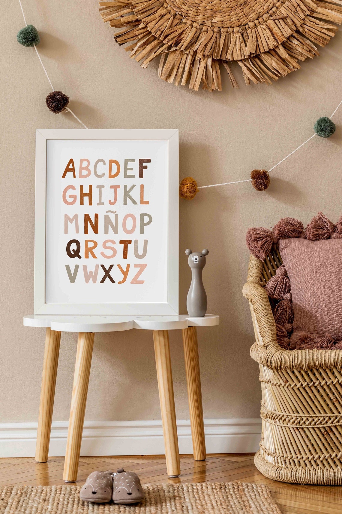 Alphabet Print: Educational Poster Spanish Classroom Decor - Etsy