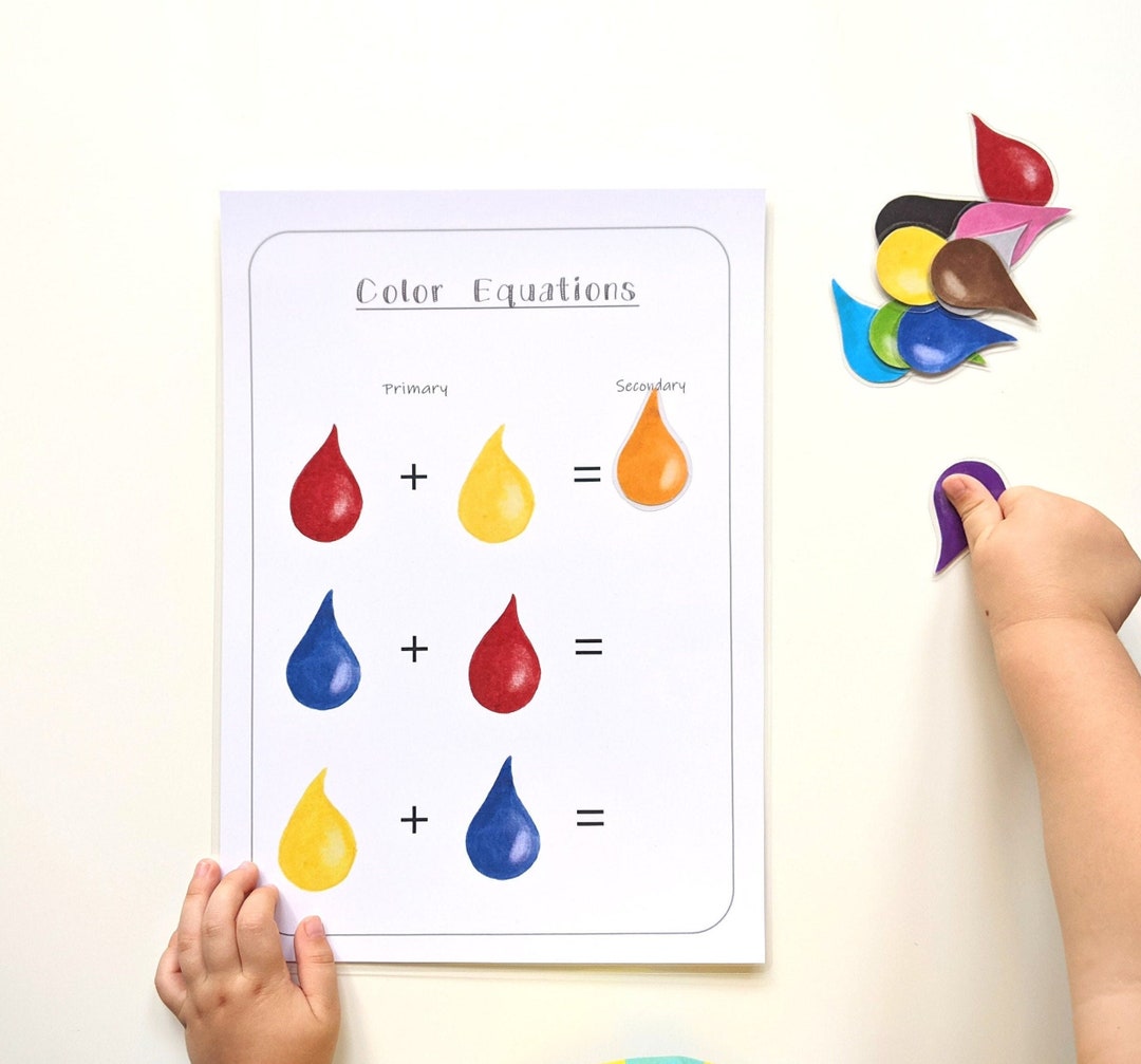 Color Mixing Game, Printable Color Activities, Color Equations ...