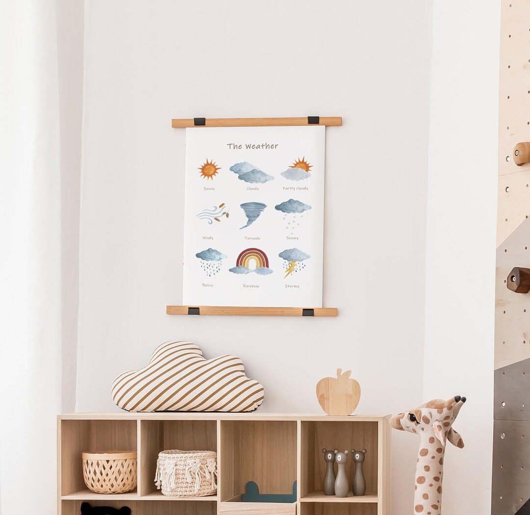 The Weather Poster: Weather Print, Educational Poster, Classroom Decor ...