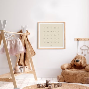 Alphabet Print: Educational Poster, Classroom Decor, Montessori ...