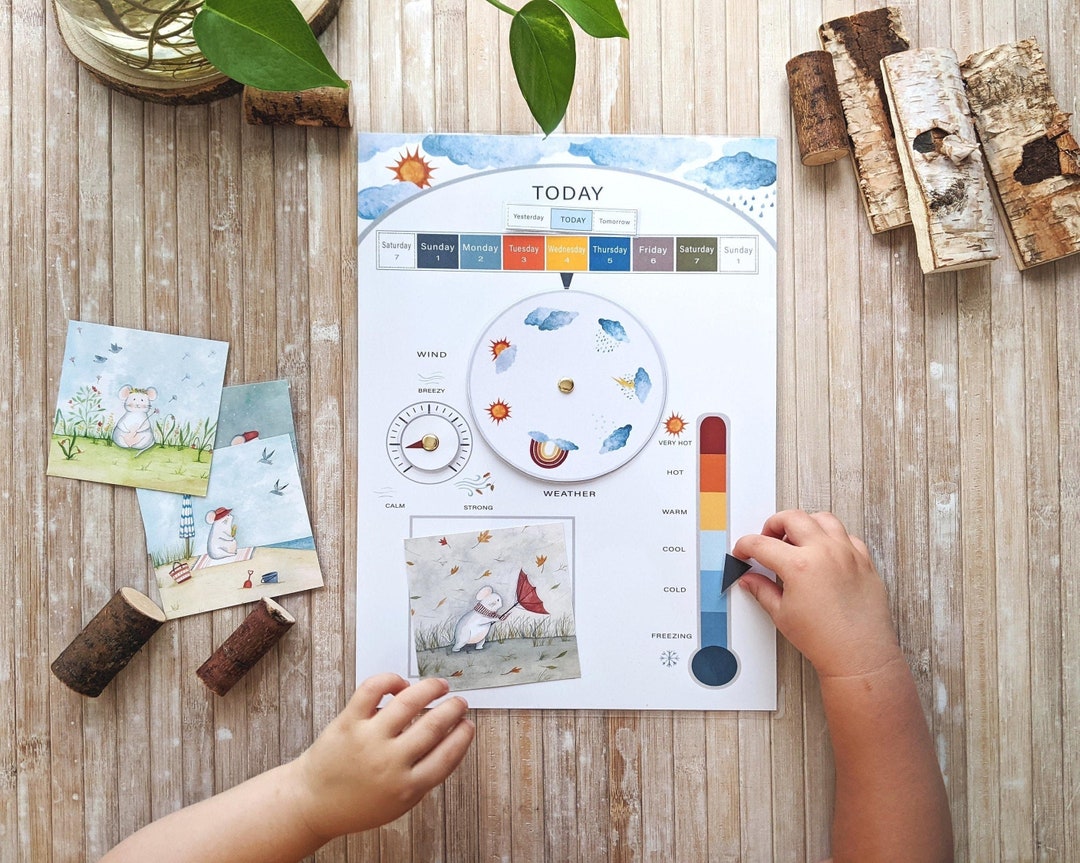 Weather Station: Daily Morning Board, the Weather, Educational Poster ...