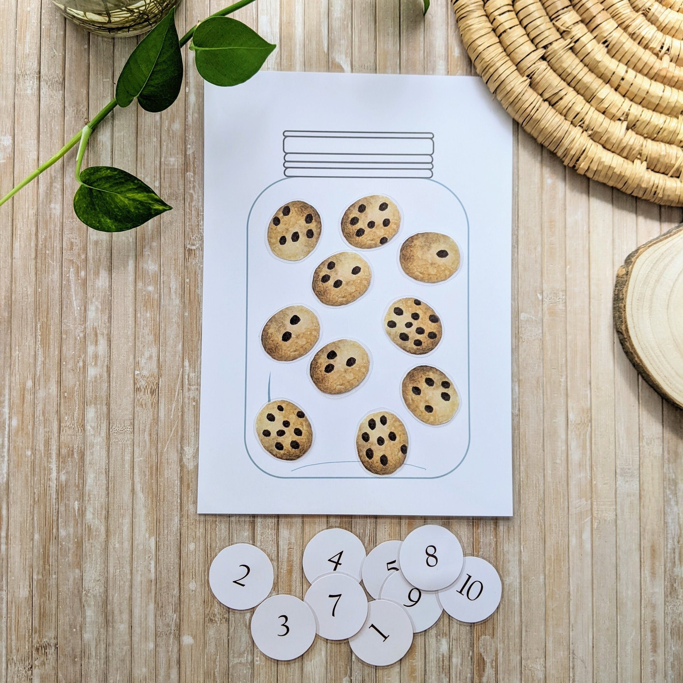 Chocolate Chip Cookie Printables, Toddler Activities, Homeschooling ...