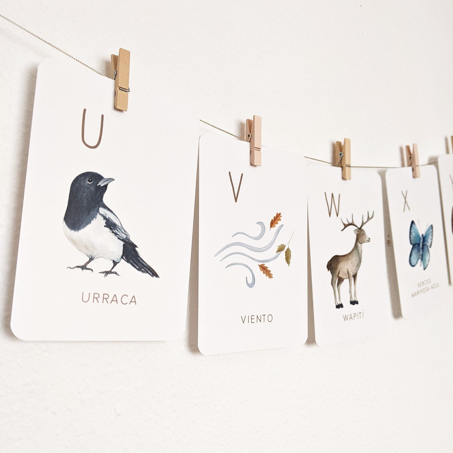 Alphabet Set With Animals From the Forest A to Z Spanish - Etsy