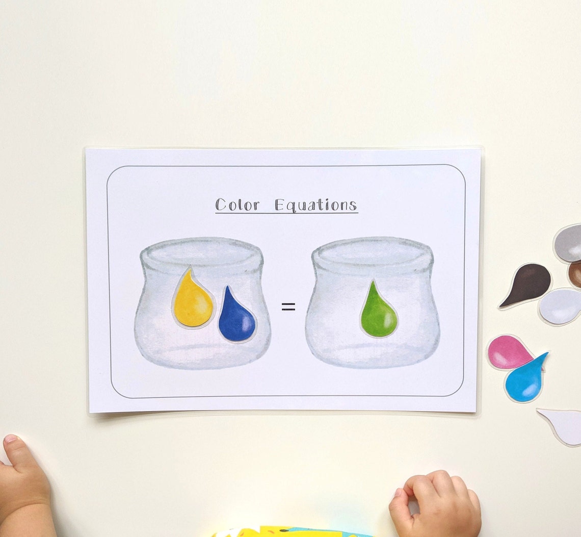Color Mixing Game, Printable Color Activities, Color Equations ...