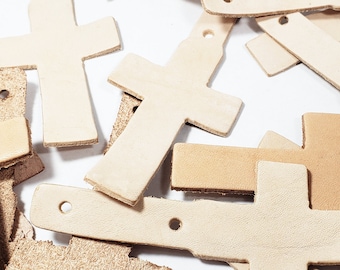 Leather Die Cut Cross for Saddle Charms Crafts Etc. - Etsy