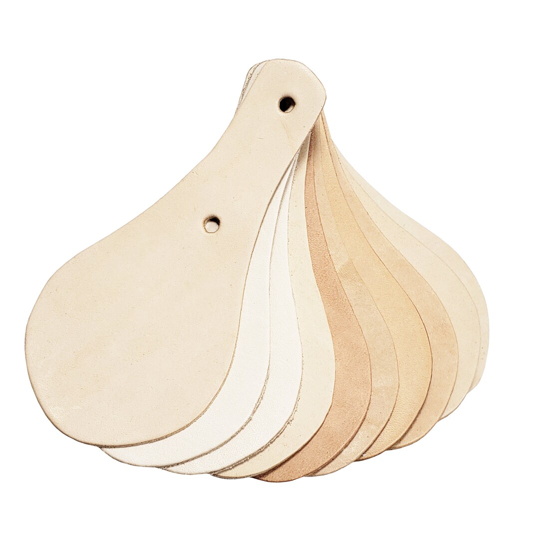 10 Pack Leather Oval Style Key Fob Kit - Etsy