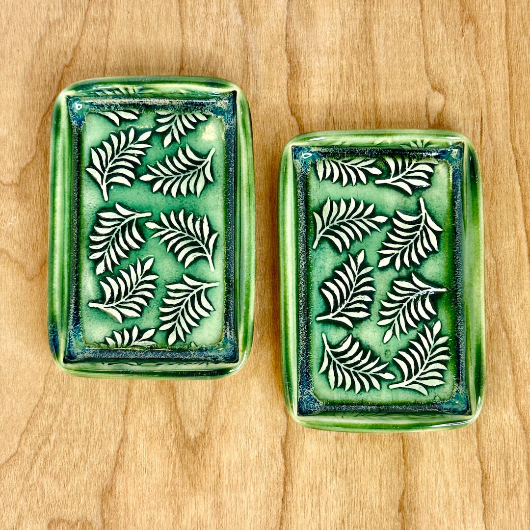 Wasabi Dish, Leaf Dishes, Set of Wasabi Dishes, Pair of Dishes, Small ...