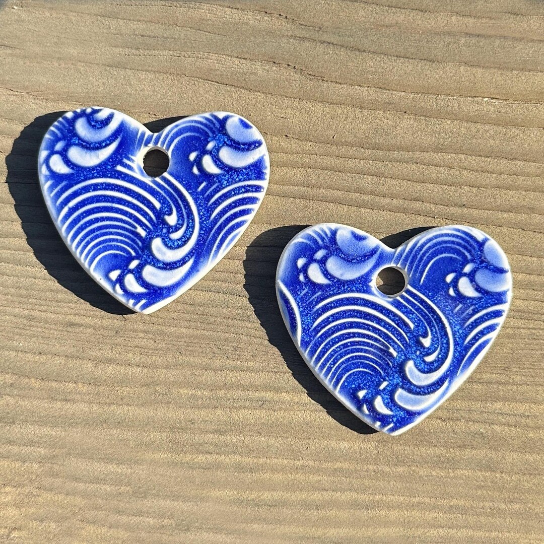 Wave Ornaments, Ocean Ornaments, Holiday Ornaments, Handmade Ornaments ...