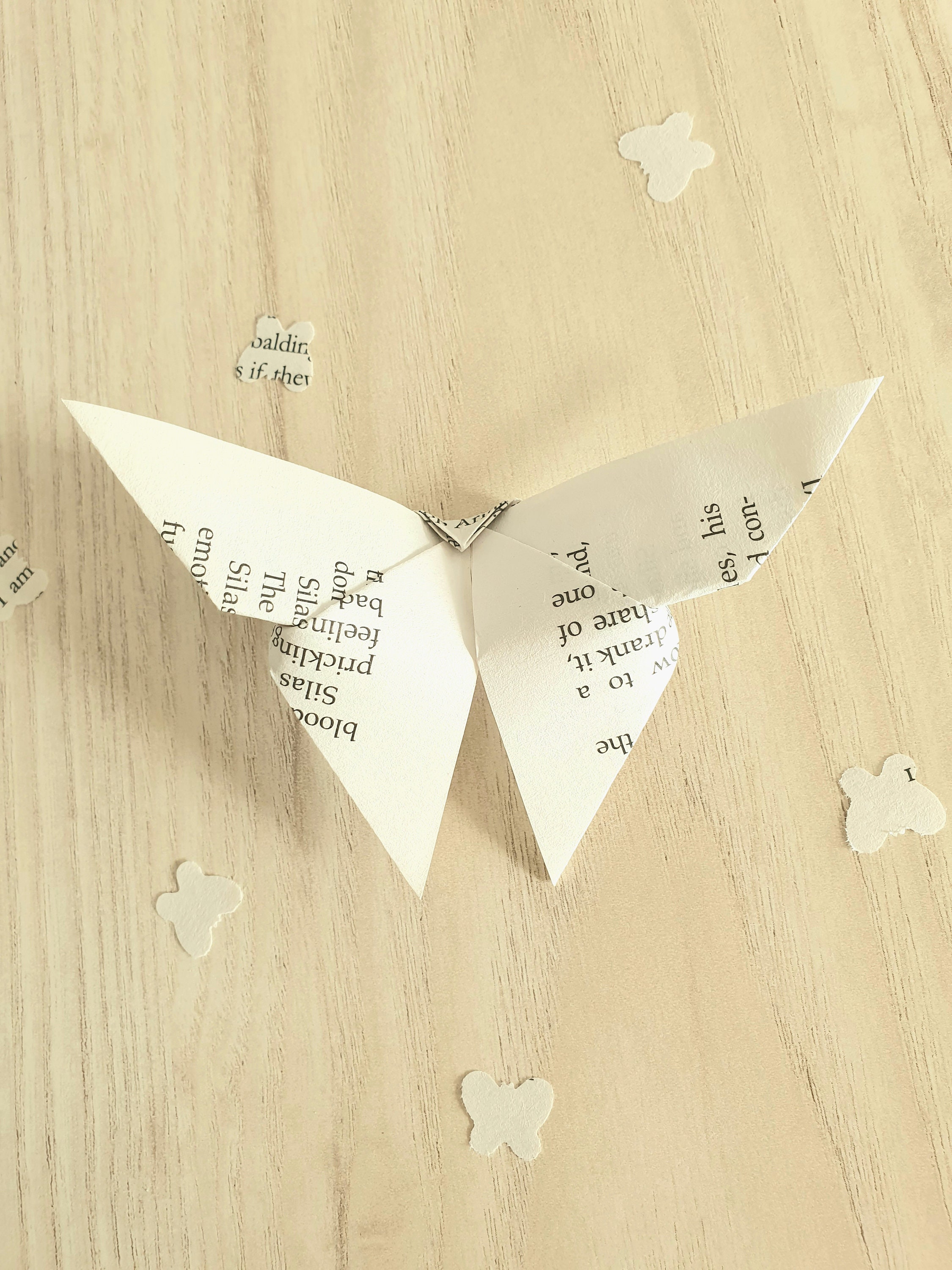 Book Page Origami Butterfly - Etsy
