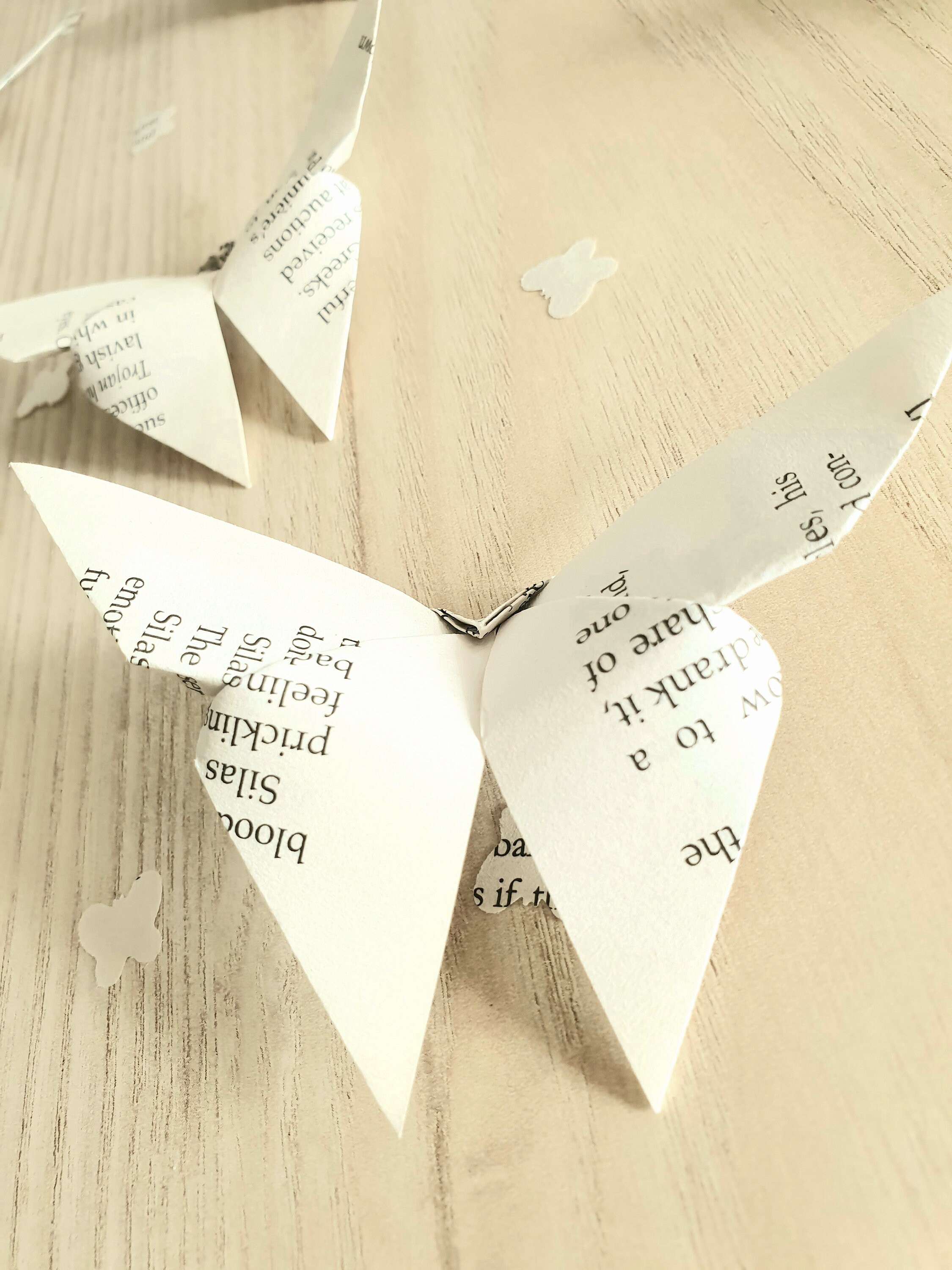 Book Page Origami Butterfly - Etsy