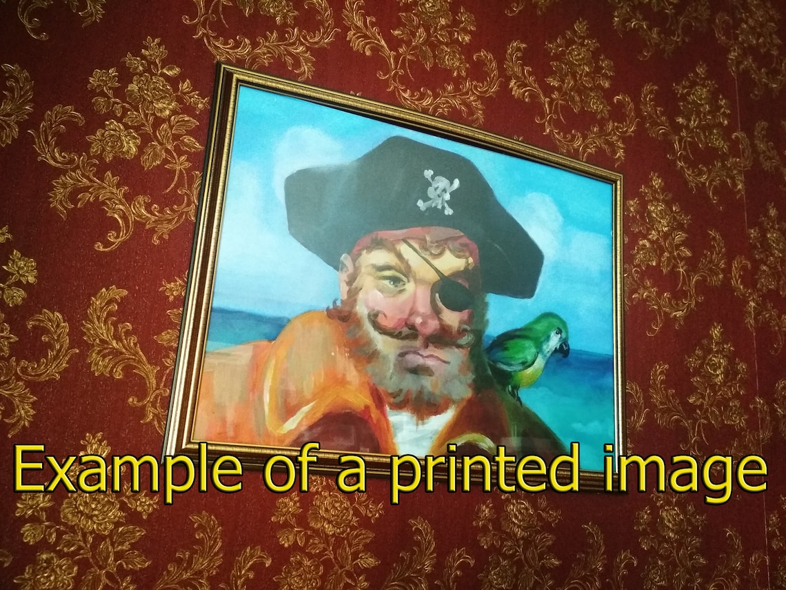 Sponge Bob Captain Print Paint Digital Art Download File | Etsy