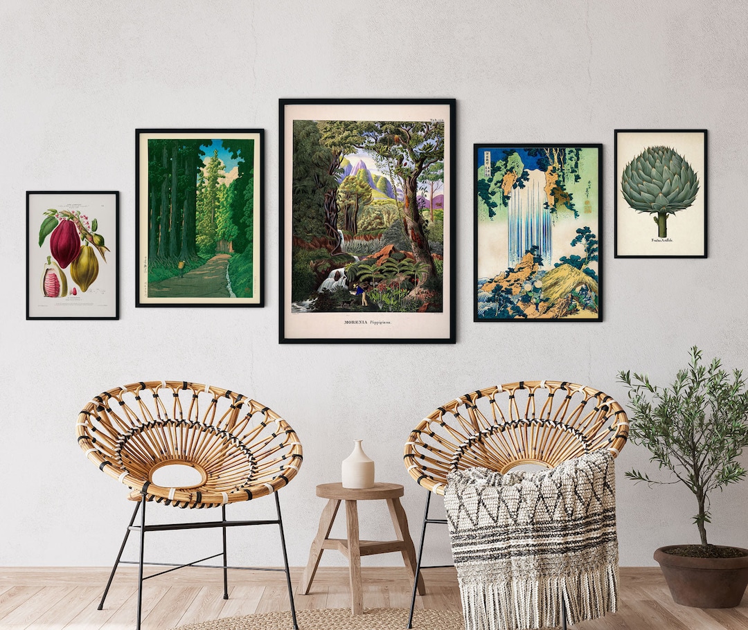 Flora and Fauna Gallery Wall - Set of Five Posters - Etsy