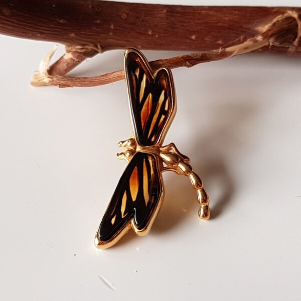Dragonfly in Amber - Etsy