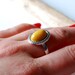 Natural Egg Yolk Baltic Amber Ring Honey Amber Ring Amber - Etsy