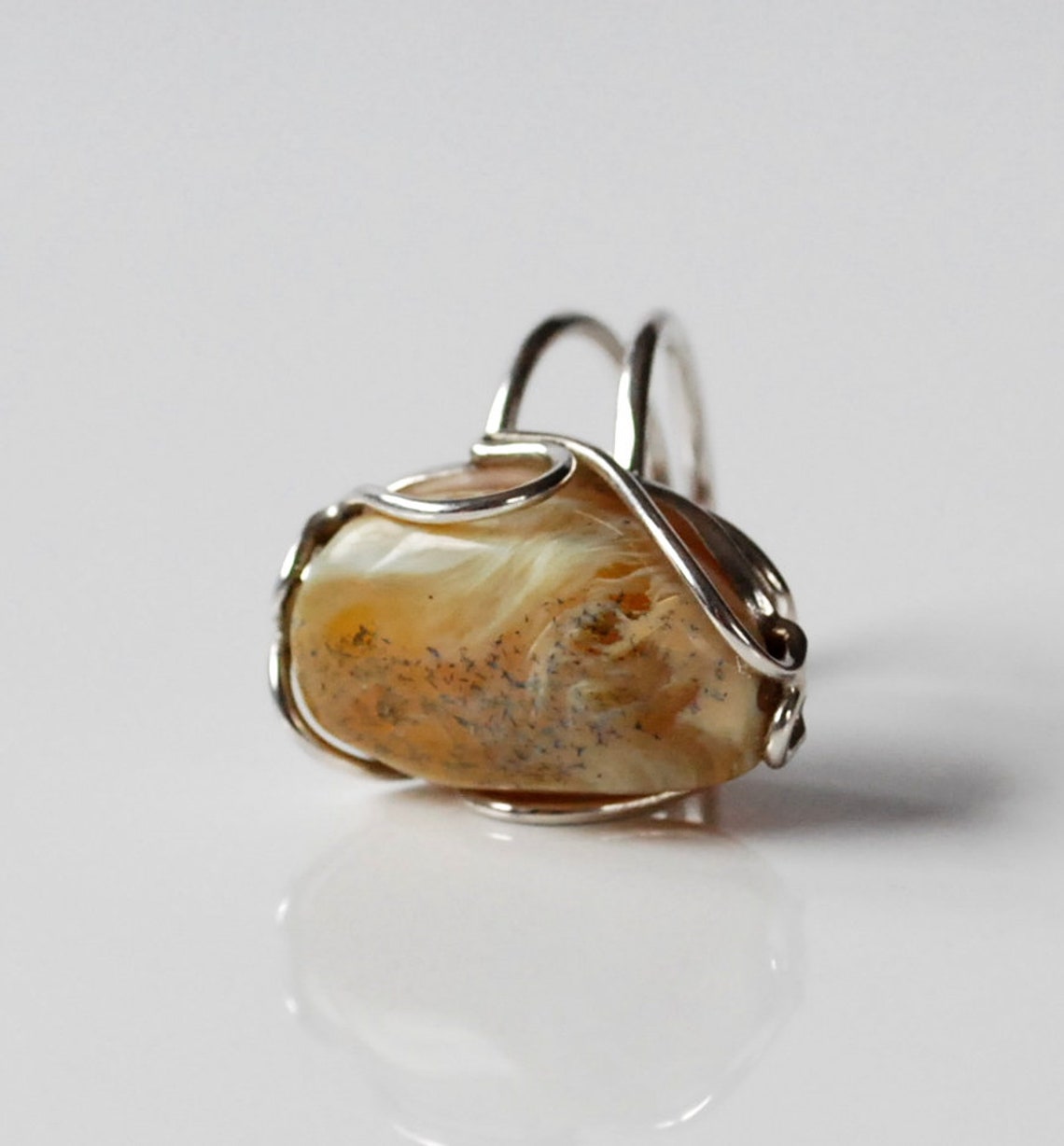 Rare Amber Color Natural Baltic Amber Ring Amber And | Etsy